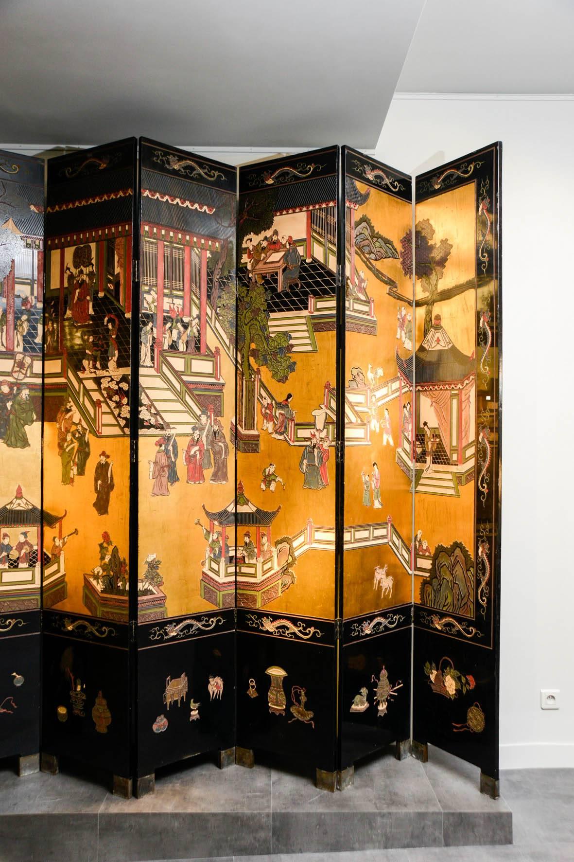 Exceptional Japanese Style Screen at 1stDibs