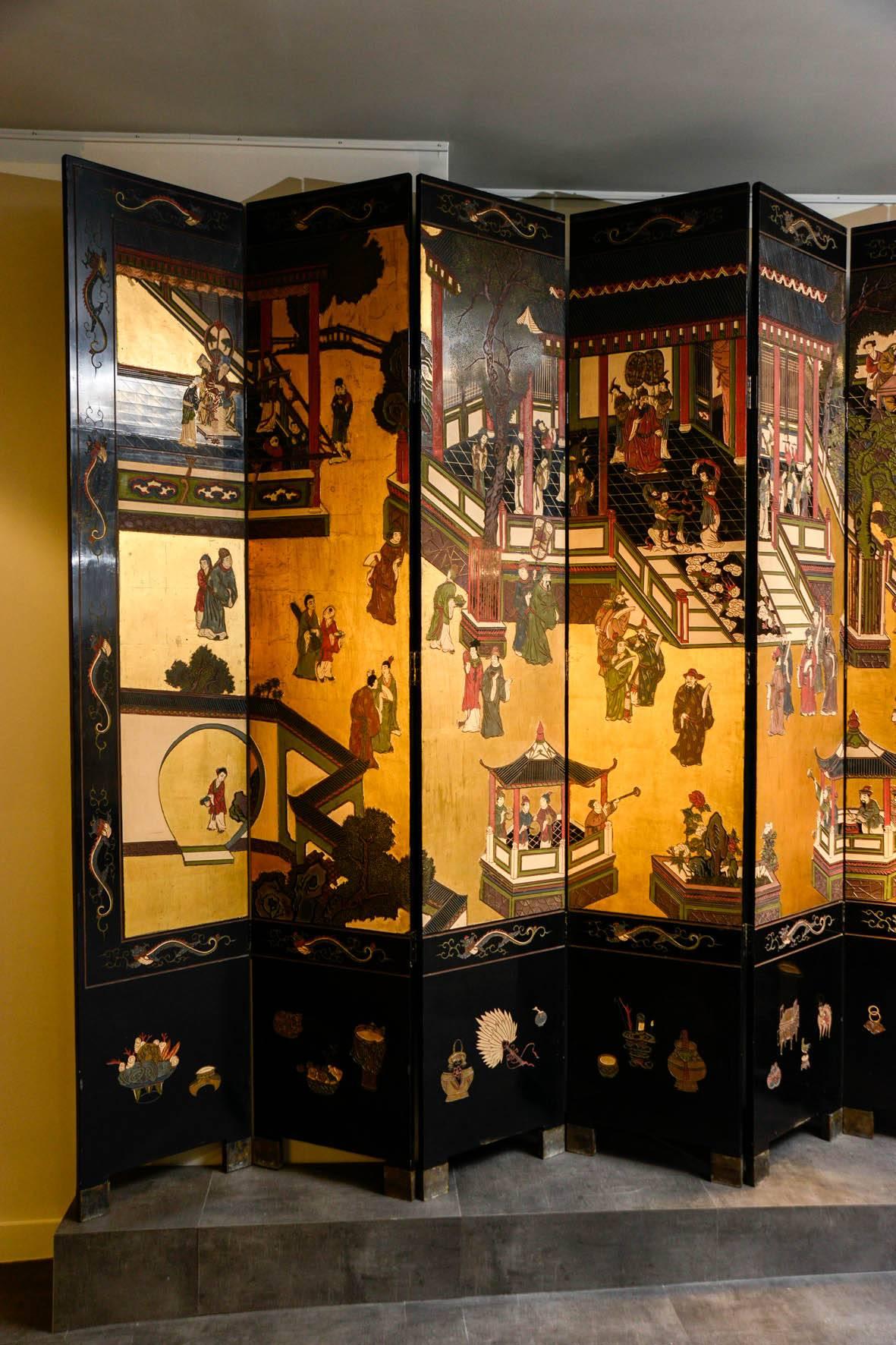 Exceptional Japanese Style Screen at 1stDibs