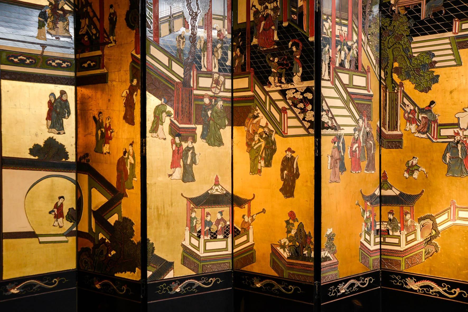 Exceptional Japanese Style Screen at 1stDibs