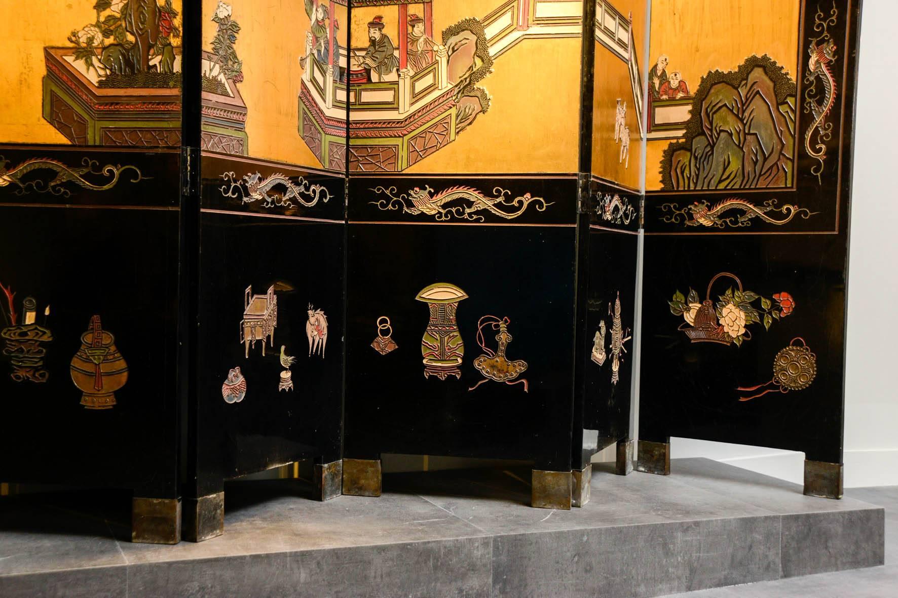 Exceptional Japanese Style Screen at 1stDibs