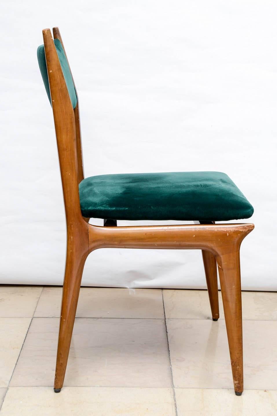Set of Six Vintage Italian Chairs at 1stDibs