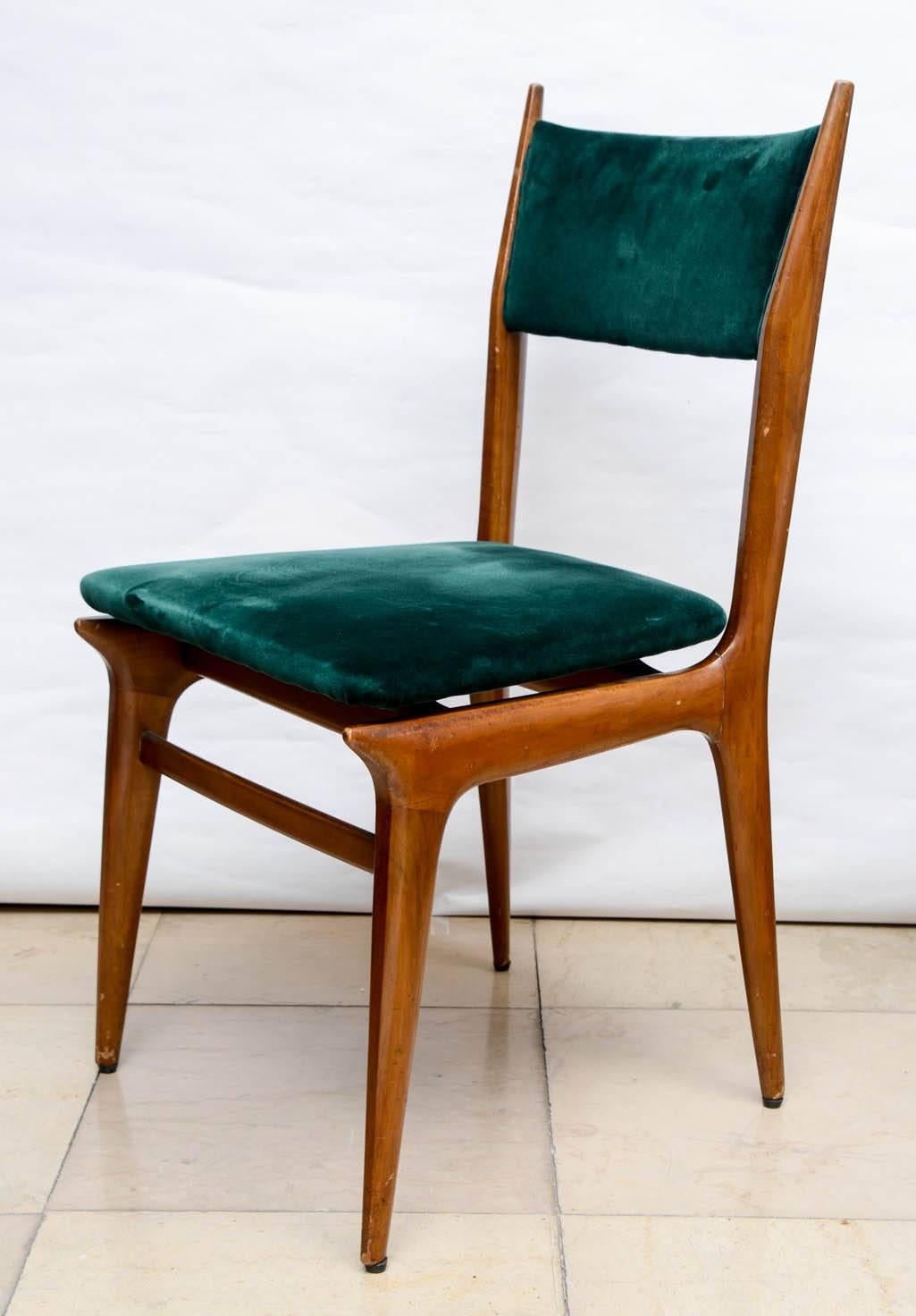 Set of Six Vintage Italian Chairs at 1stDibs