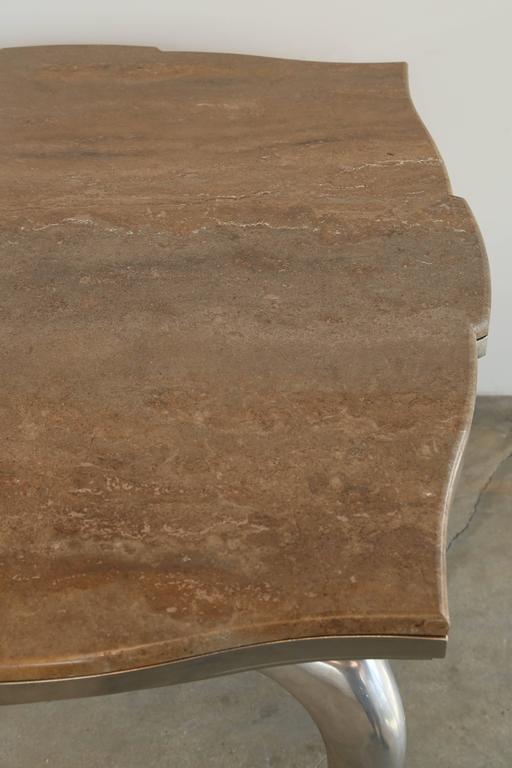 Mark Brazier Jones Mid-Century Unique Signed Central Table Steel and ...