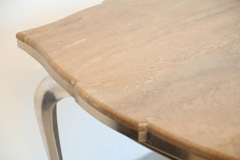 Mark Brazier Jones Mid-Century Unique Signed Central Table Steel and ...