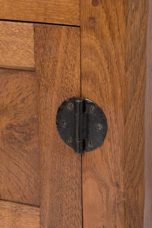 Robert Mouseman Thompson oak bedside cabinet, England circa 1930 at 1stDibs