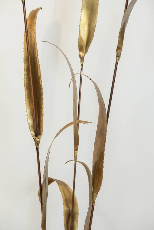 Metal Brutalist Bullrush Sculpture at 1stDibs