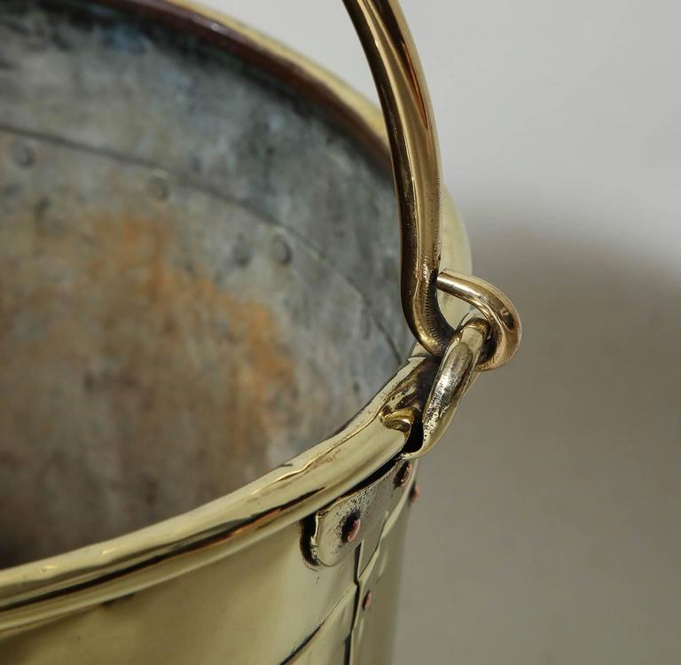 English Brass Bucket at 1stDibs | vintage brass bucket with handle ...