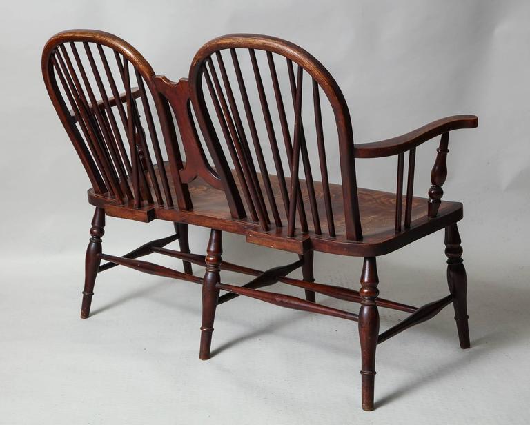 Windsor Double Chair Back Settee at 1stDibs | windsor settee