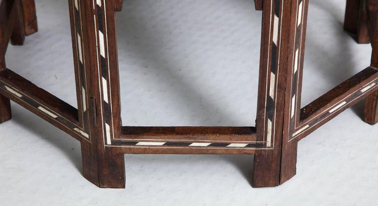 Indian Bone Inlaid Sandalwood Octagonal Table at 1stDibs