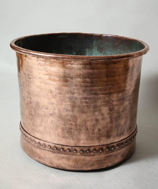 Very Fine English Copper Log Bin at 1stDibs | copper log holder