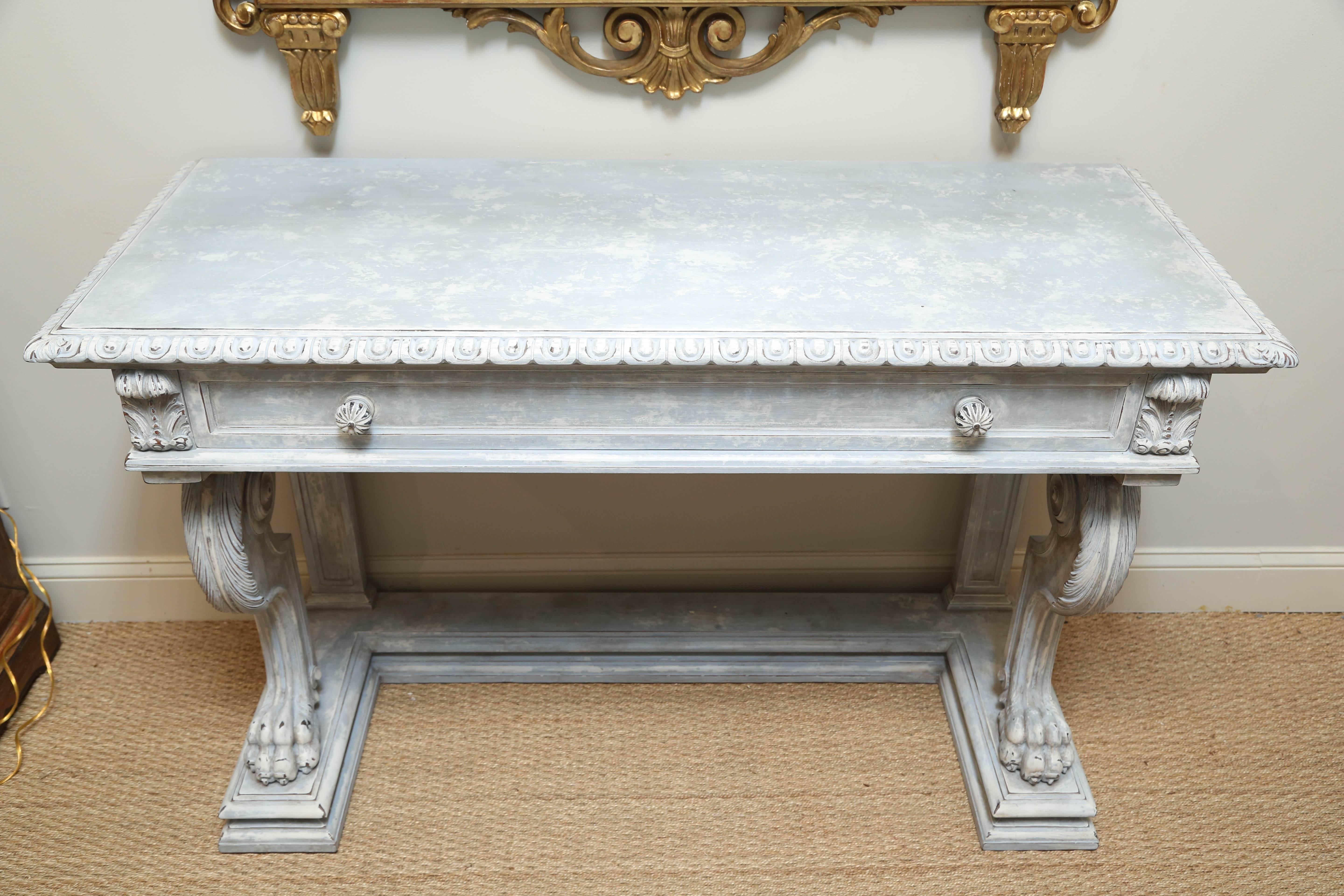 Painted Regency-Form Console Table at 1stDibs