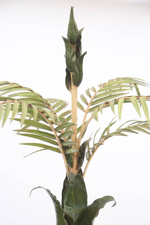 Italian Iron Palm Tree Decoration or Torchiere at 1stDibs