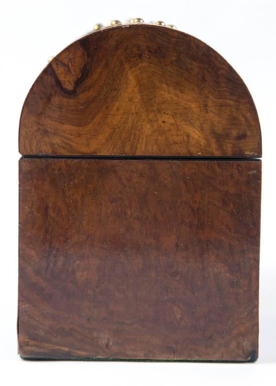 Simpson and Co. English 1850 Burl Walnut Dome Keepsake/Letter/Memory ...