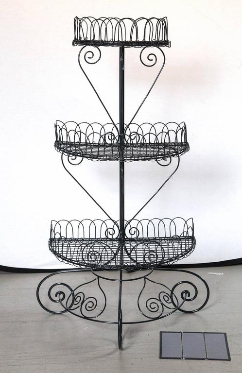 Vintage French Style Wire Planter at 1stDibs