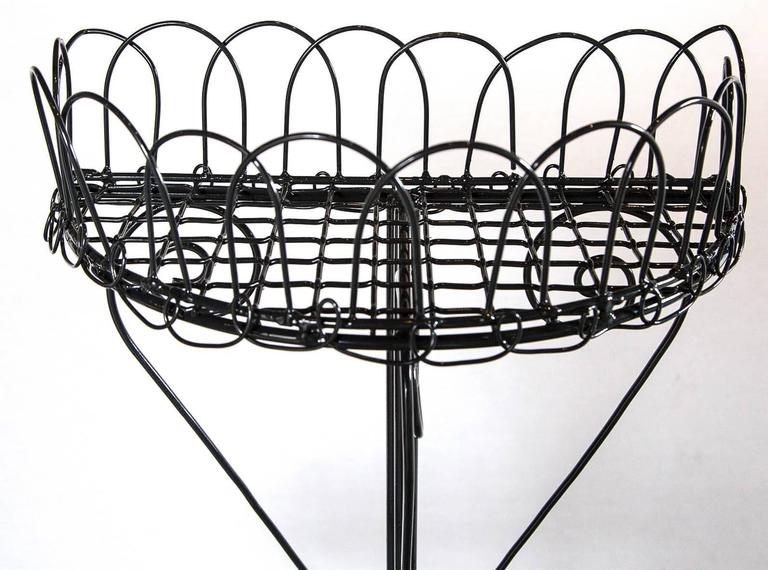 Vintage French Style Wire Planter at 1stDibs