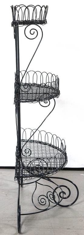 Vintage French Style Wire Planter at 1stDibs