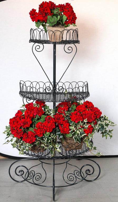 Vintage French Style Wire Planter at 1stDibs