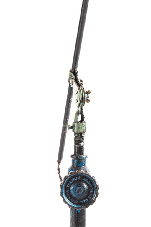 1940s Industrial Boom Articulating Floor Lamp For Sale at 1stDibs