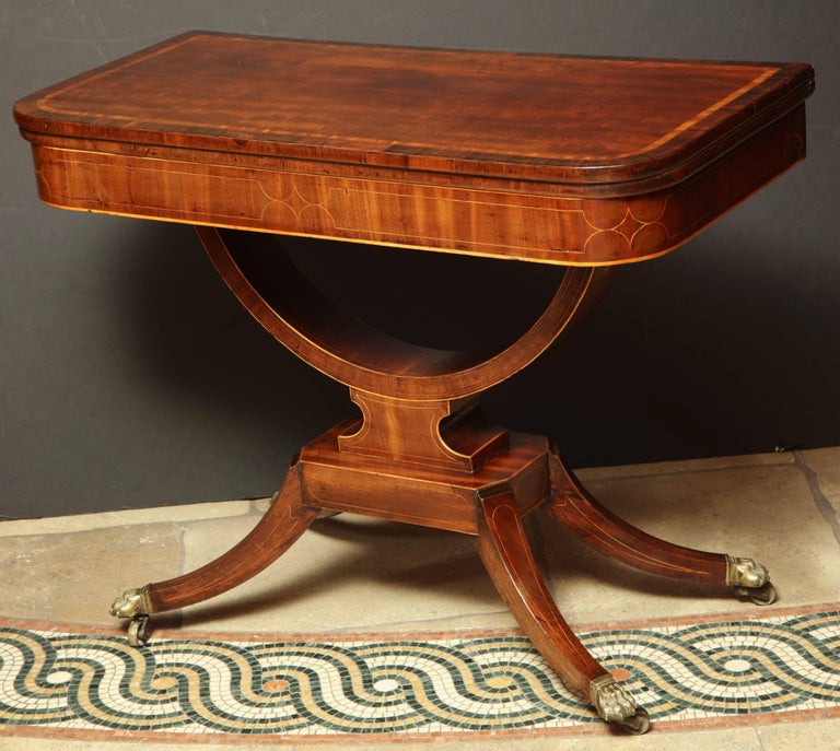 Pair of Regency Card Tables at 1stDibs
