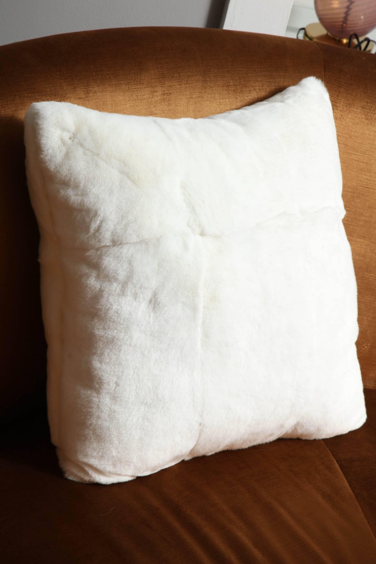 Custom White Rabbit Pillow For Sale at 1stDibs