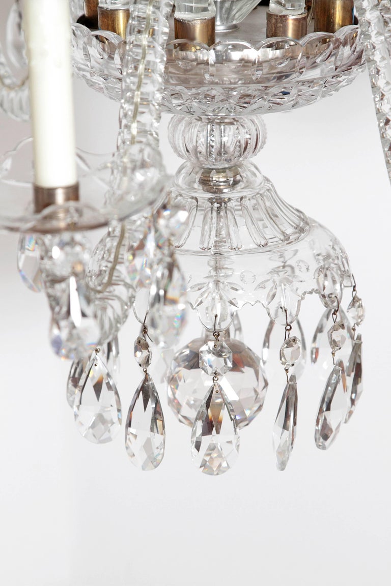 Georgian Cut-Glass Lustre / Period George III Cut Crystal Chandelier at ...