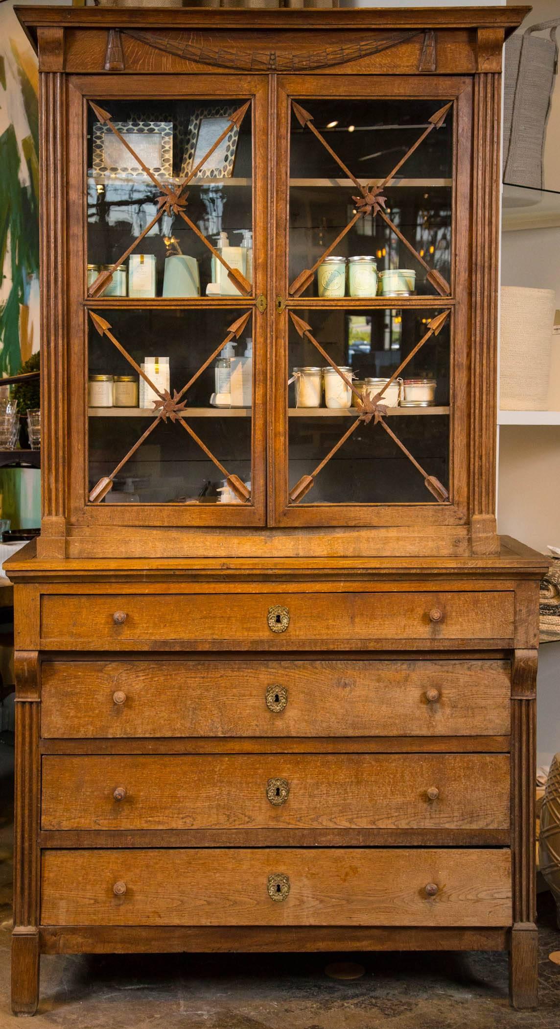 French Glass Front Buffet For Sale at 1stDibs
