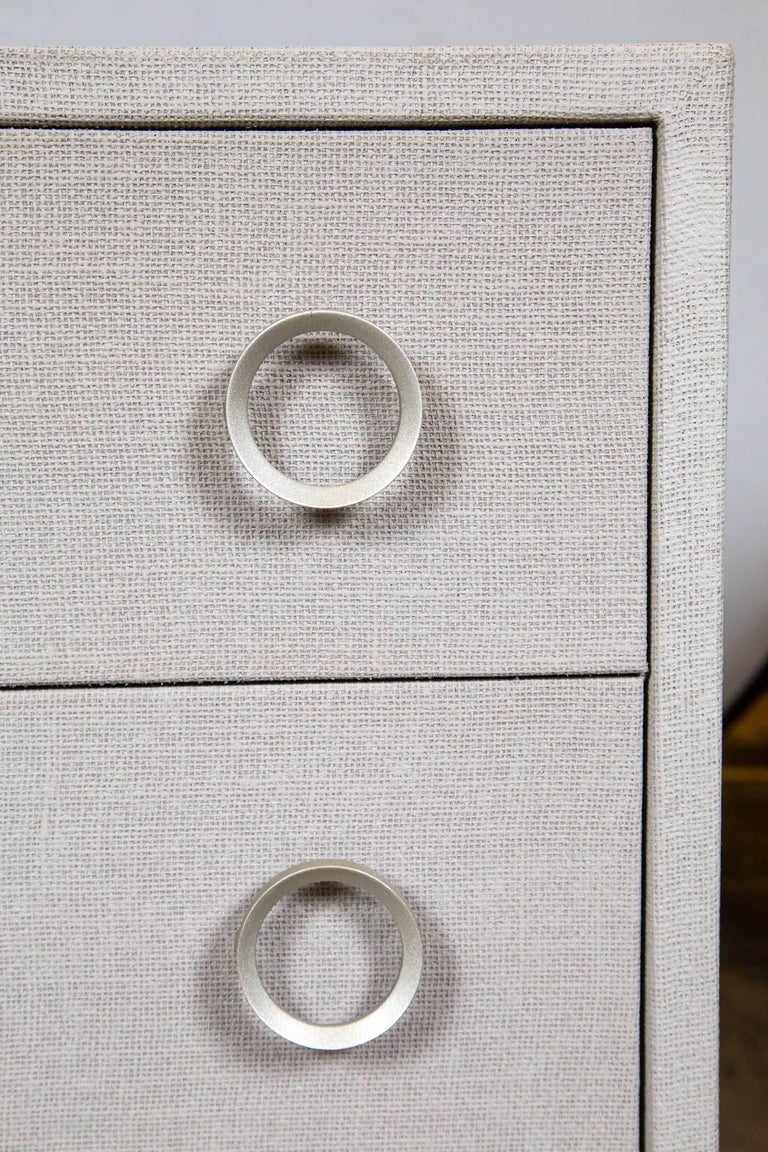 Linen Wrapped Dresser at 1stDibs