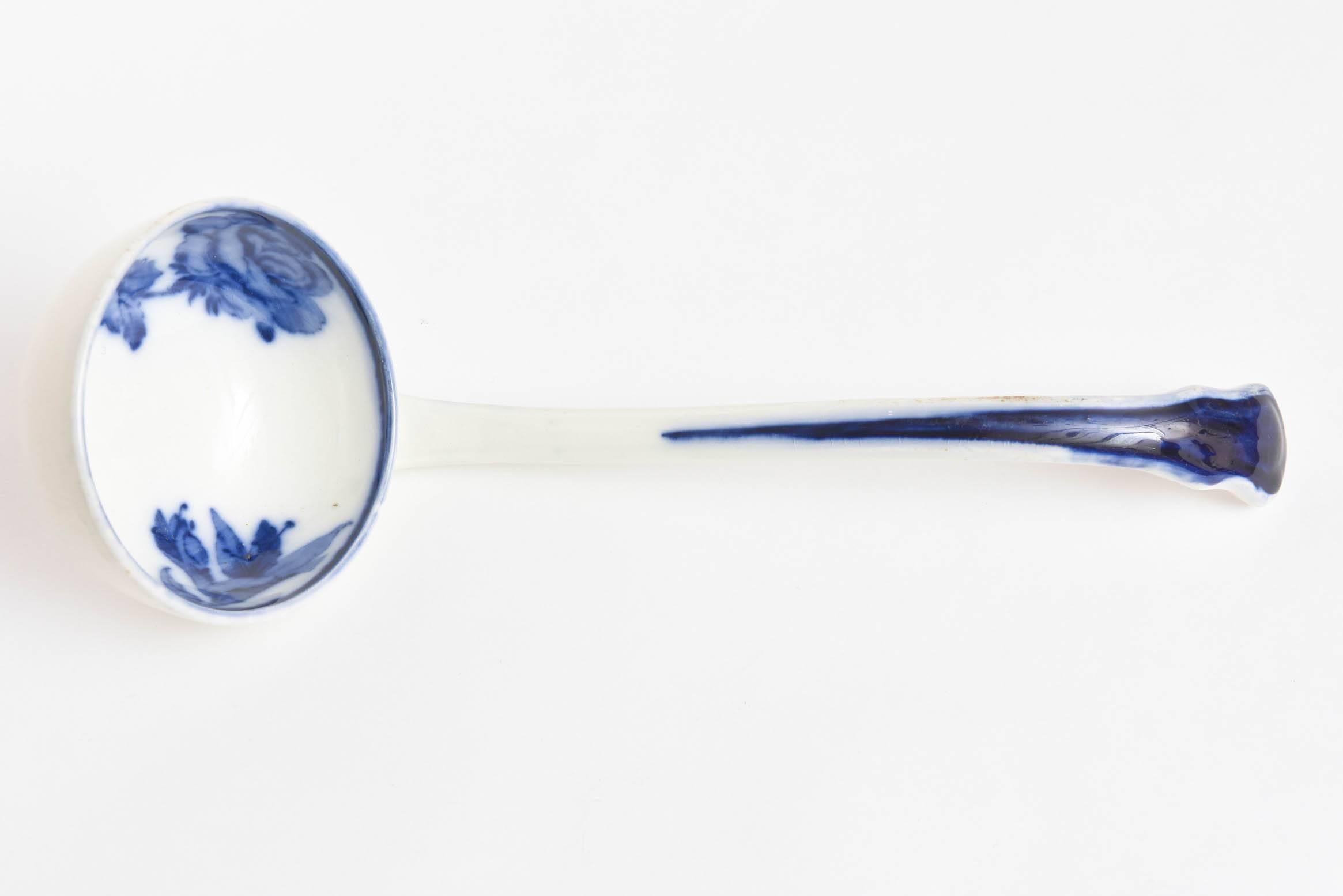 Porcelain Punch Ladle, Antique English Flo Blue at 1stDibs | porcelain ...