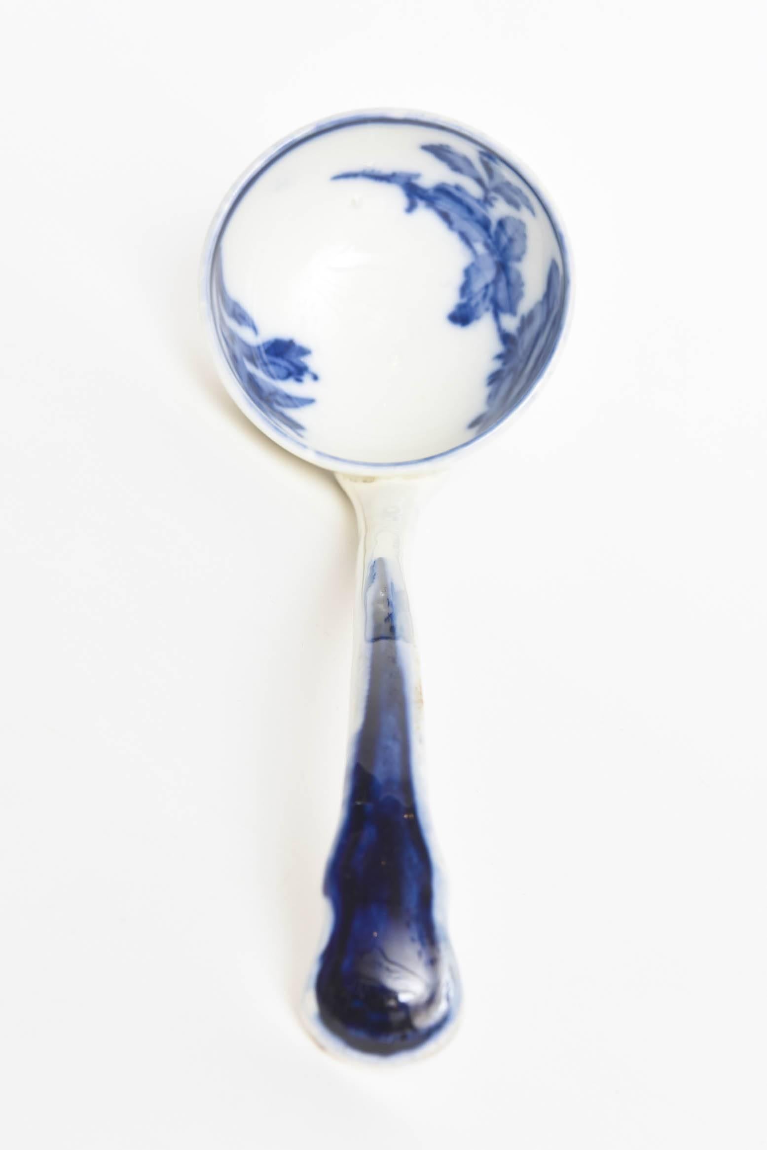 Porcelain Punch Ladle, Antique English Flo Blue at 1stDibs | porcelain ...