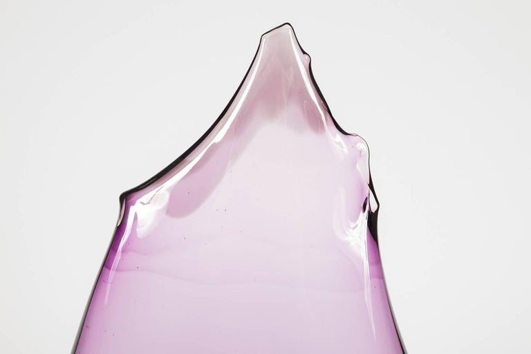 Purple Metamorphic, a purple, white and black glass sculpture by James ...