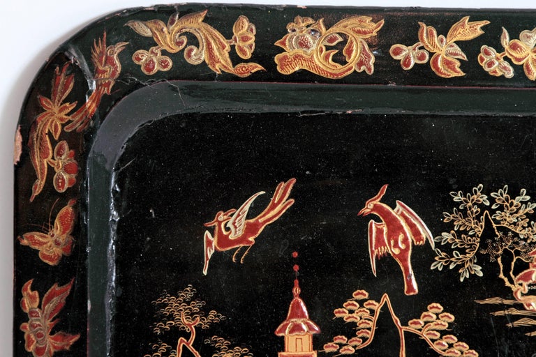 Vintage Lacquer Tray at 1stDibs