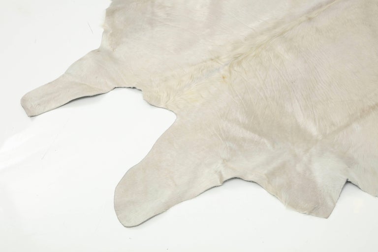 Cow Hide Rug, White at 1stDibs