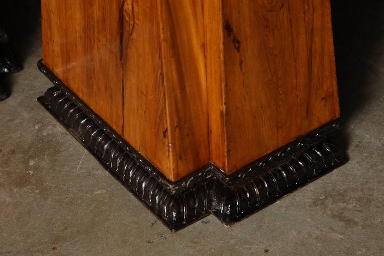 Pair of Classical Pyramidal Form Pedestals at 1stDibs