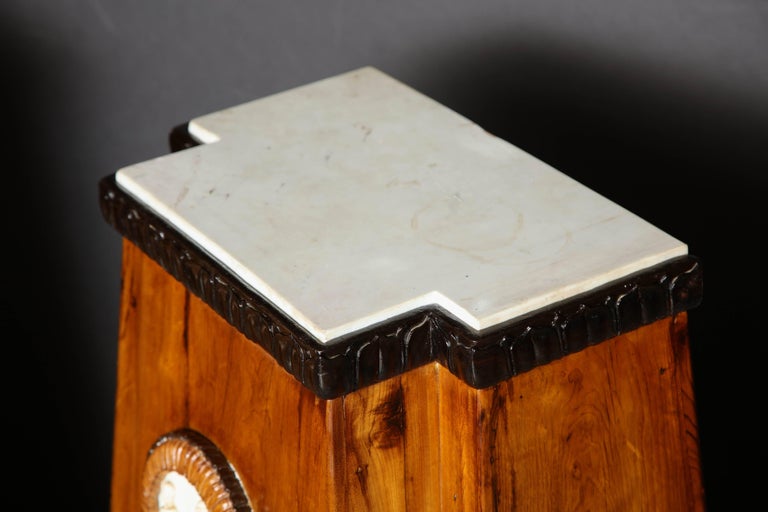 Pair of Classical Pyramidal Form Pedestals at 1stDibs