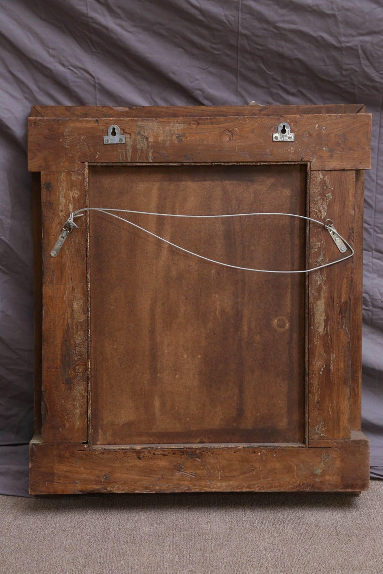 Frame Comes from a 1840s Heavy Teak Wood Window Frame of a Colonial ...