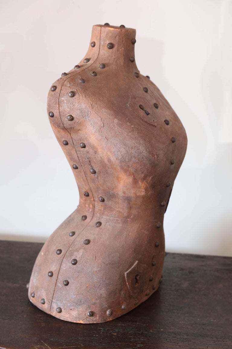 Tuscan Terracotta and Iron Corset Sculpture by Italian Artist Giovanni ...