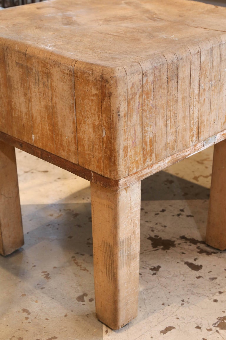 1930s French Butcher Block at 1stDibs