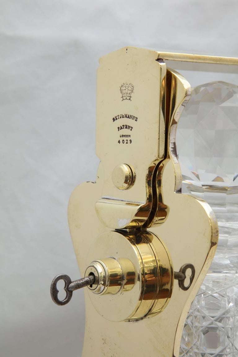 Rare, Victorian, Solid Rose Brass Three Bottle Tantalus at 1stDibs