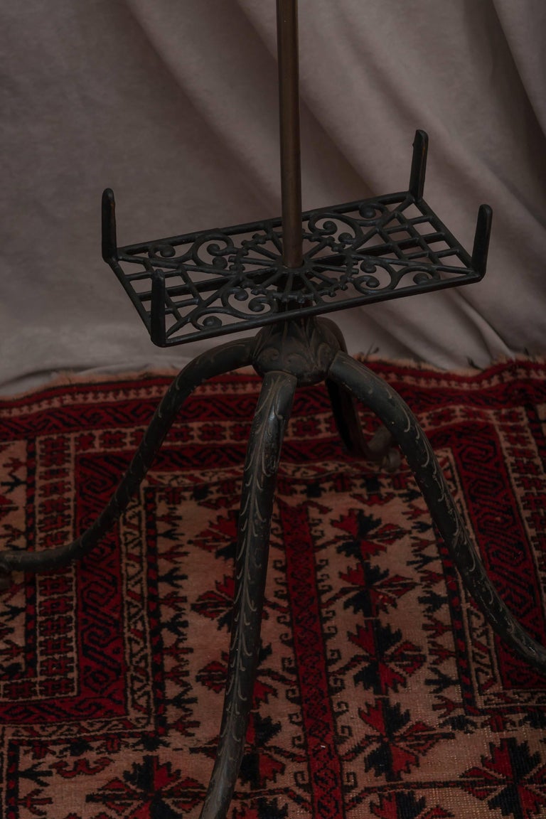 Oak and Cast Iron Dictionary Stand at 1stDibs