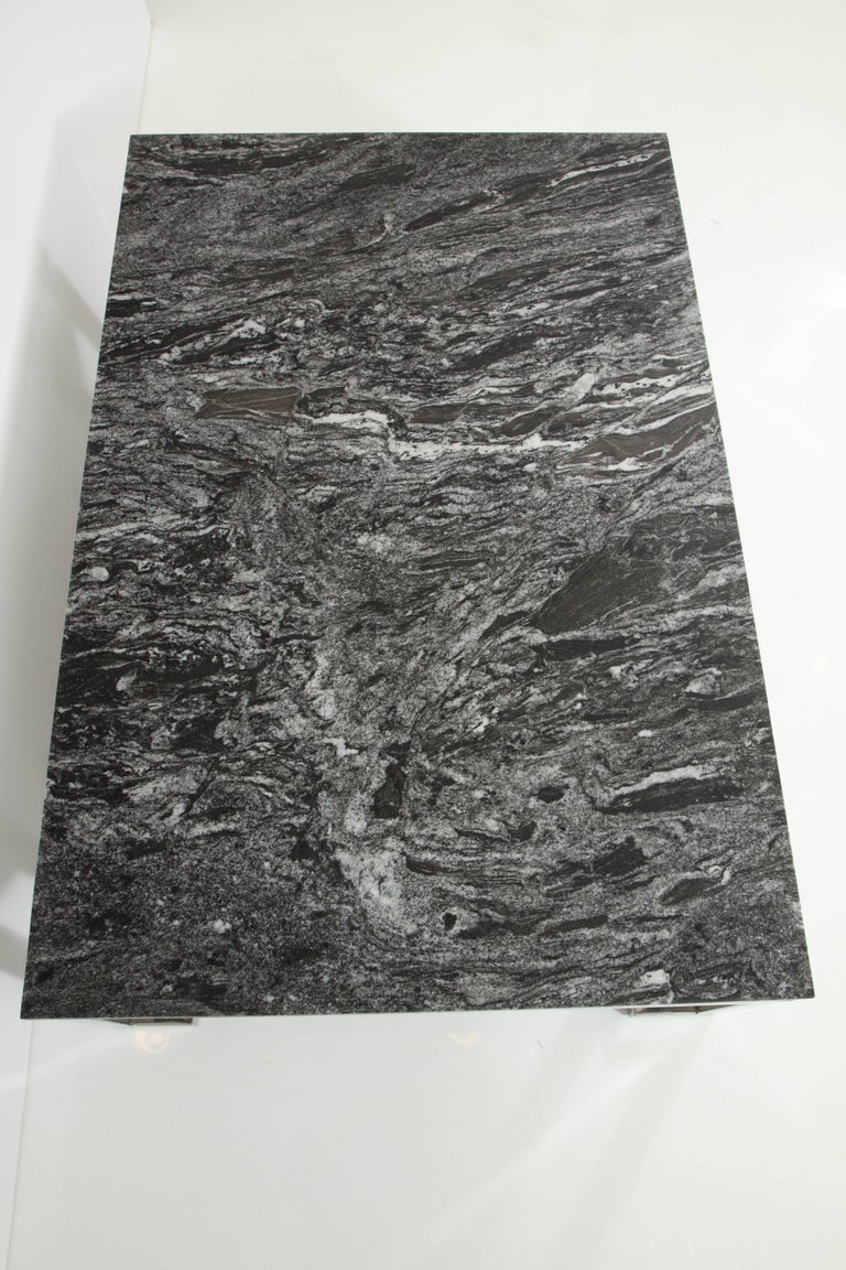 Polished chrome Greek Key Coffee Table For Sale at 1stDibs