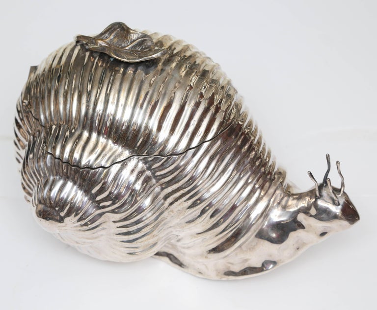 Whimsical Midcentury Snail Ice Bucket at 1stDibs