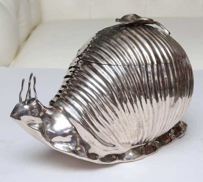 Whimsical Midcentury Snail Ice Bucket at 1stDibs