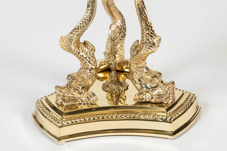 Vintage Brass Koi Fish Candle Stand at 1stDibs