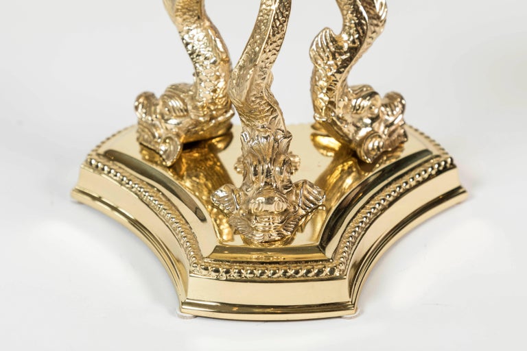 Vintage Brass Koi Fish Candle Stand at 1stDibs