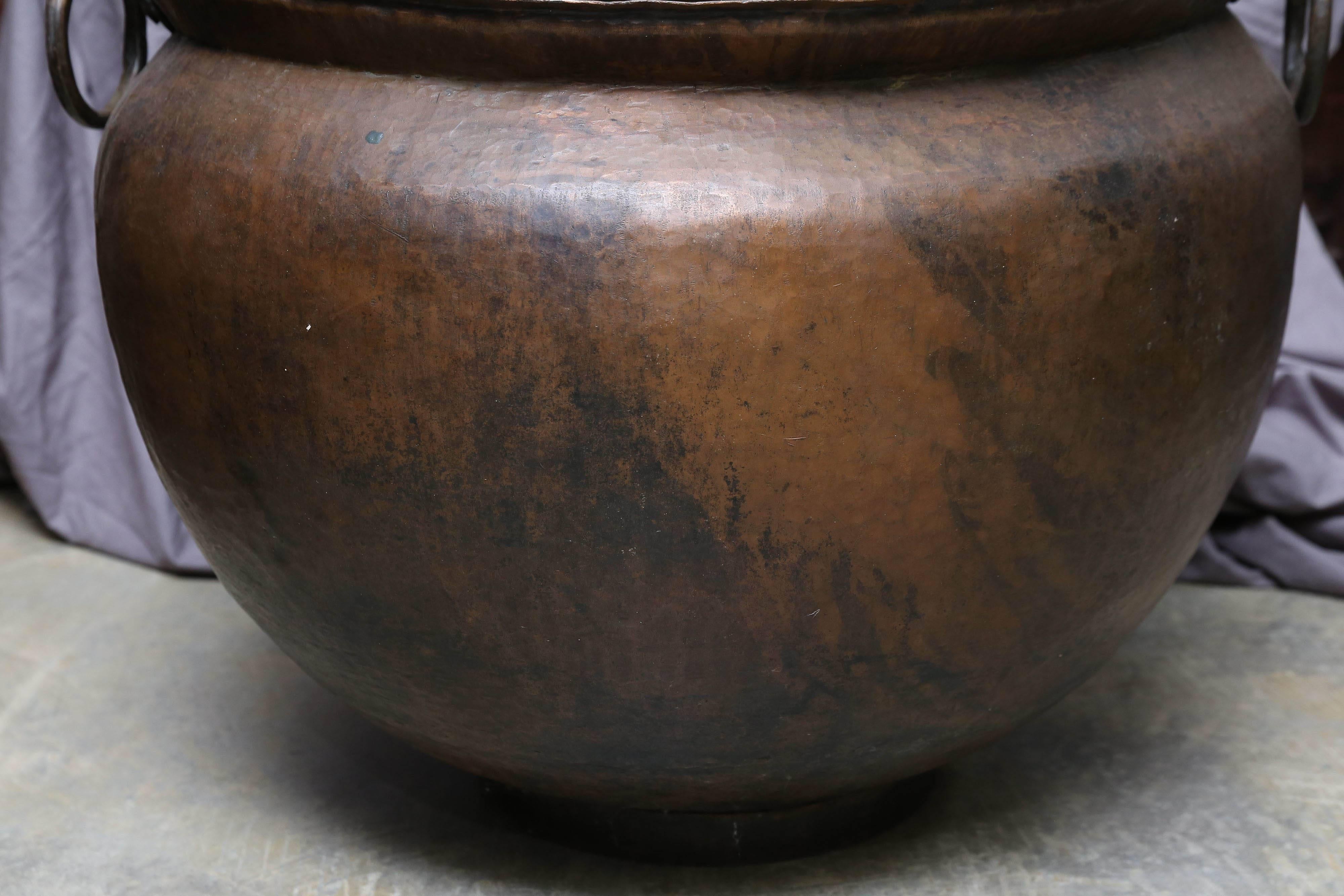 Late 19th Century Large Copper Alloy Cooking Vessel from a Jain Temple ...