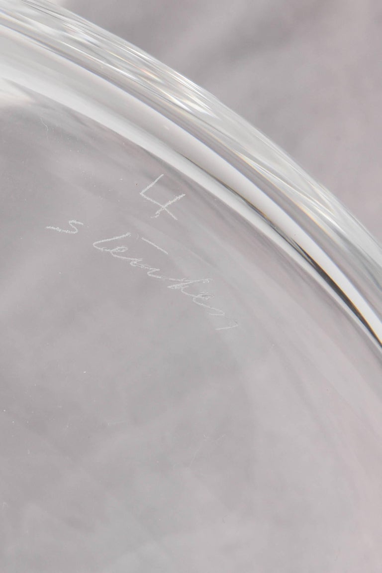 Steuben Captain's Decanter, Vintage Blown Crystal at 1stDibs