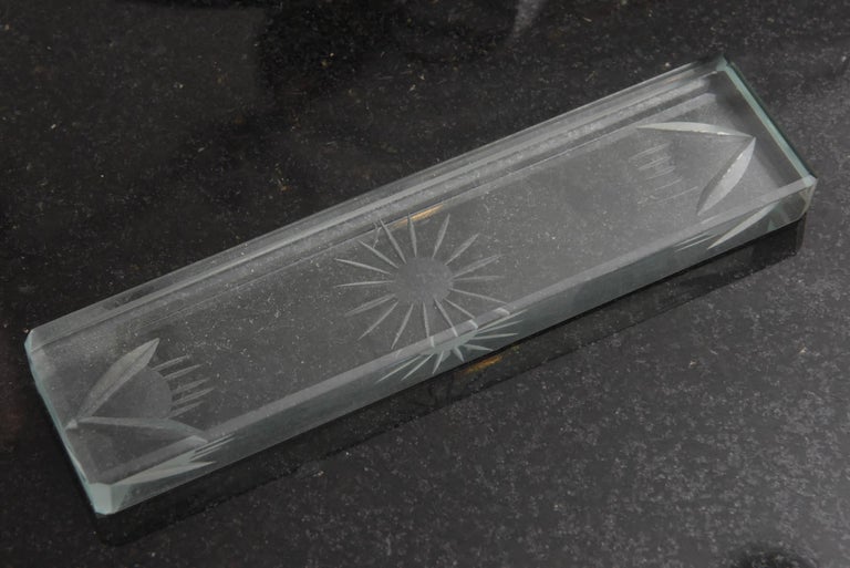 12 Etched Crystal Knife Rests. Antique, Original Box at 1stDibs ...