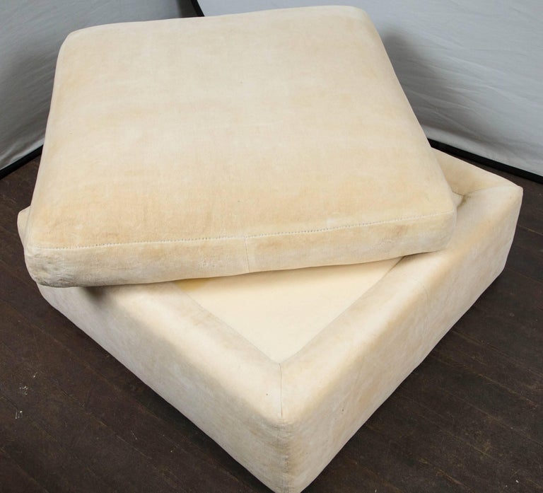Thayer Coggin Large Square Ottoman at 1stDibs