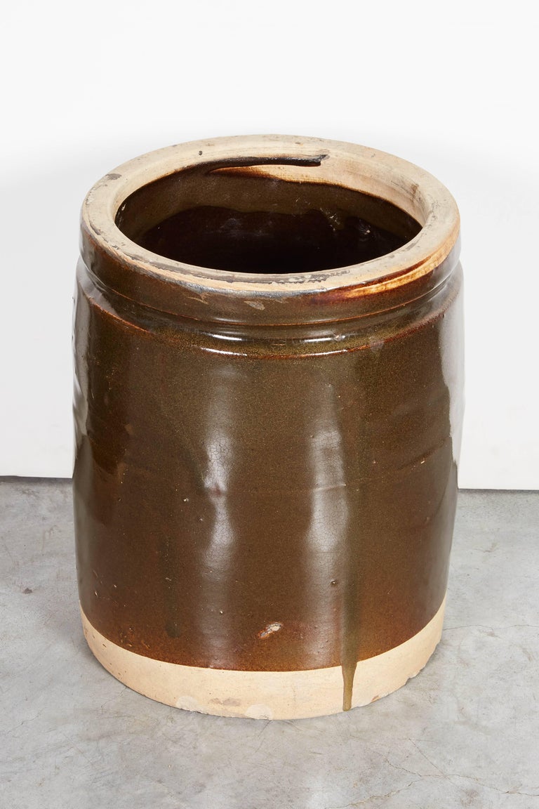 Large Wide Mouth Heavy Ceramic Food Jars, circa 1940 For Sale at 1stDibs
