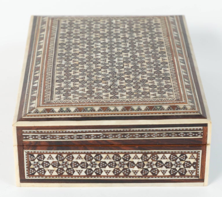 Fine Antique Syrian Mother-of-Pearl Inlay Box at 1stDibs
